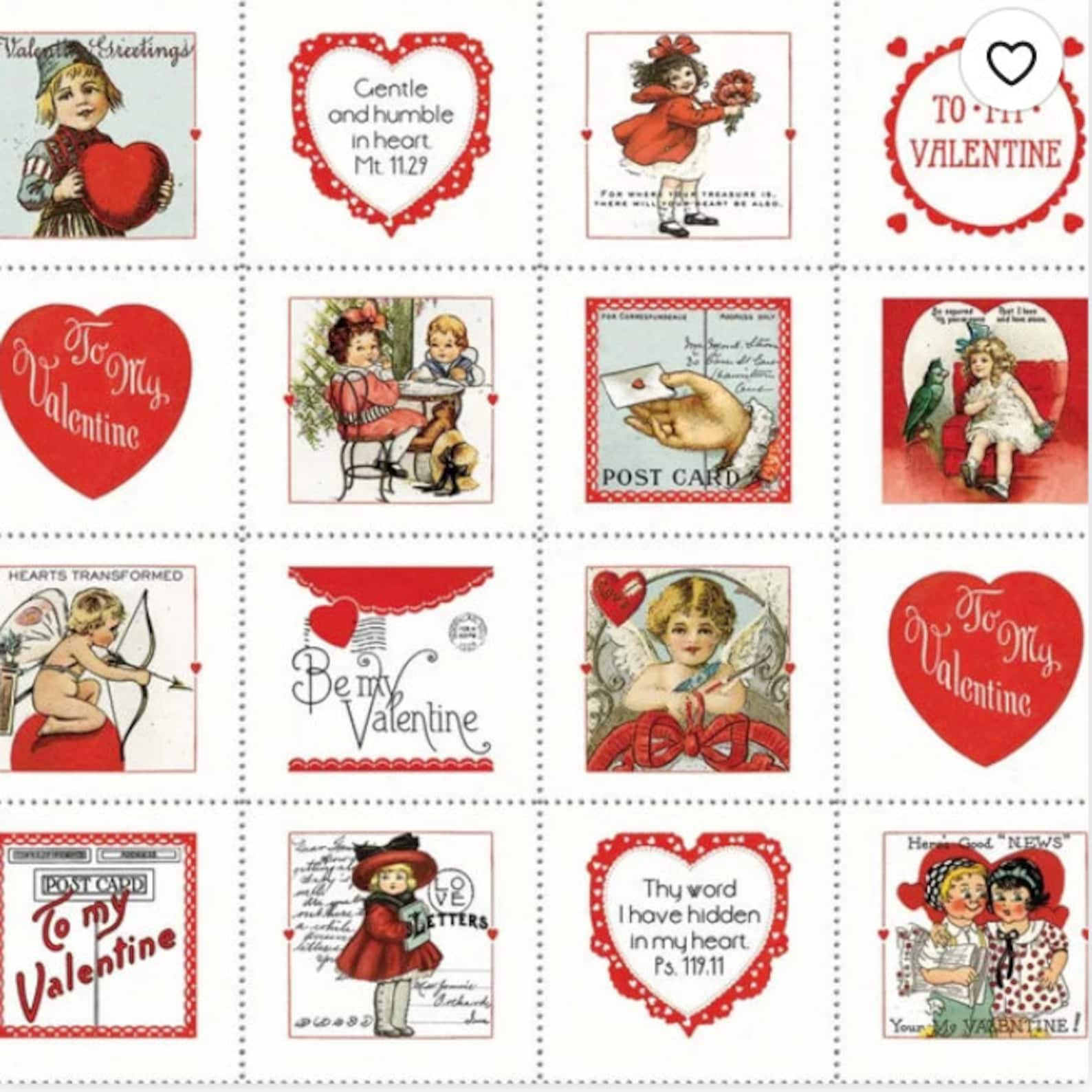 All My Heart, Riley Blake, Valentine Greetings, Panel, Quilting, Sewing ...