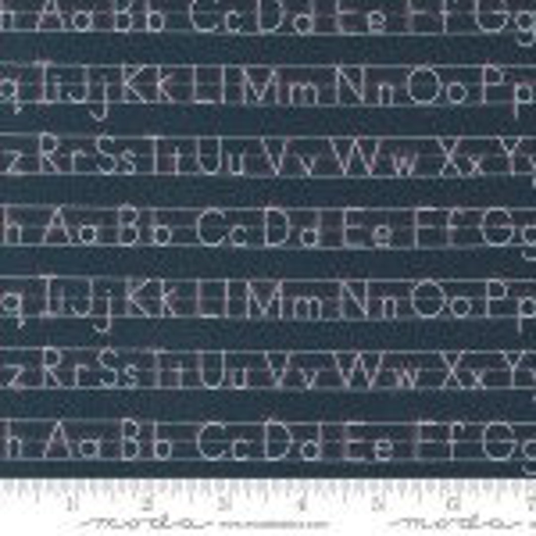 Back to School, Practice Letters, Stacy Iest Hsu, Moda, Novelty Fabric ...