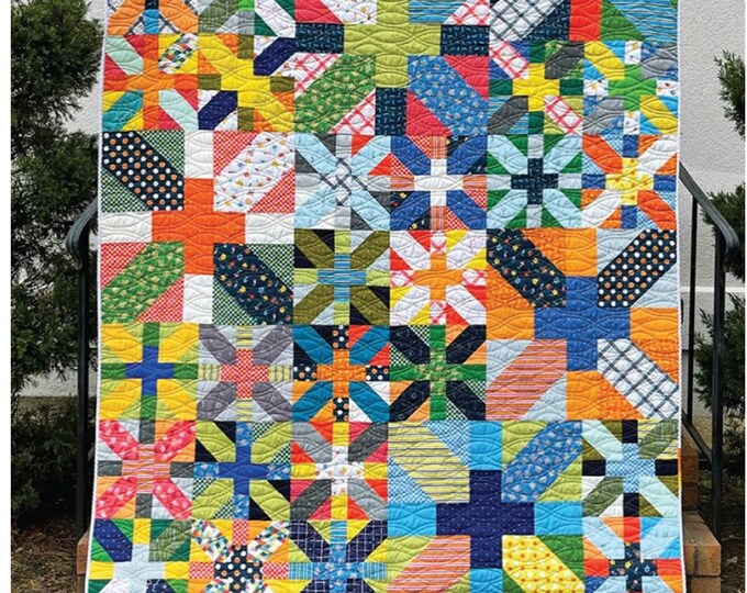 Double Cross, Quilt Pattern, Paper Pattern, Angela Pigel, AP DC116 ...
