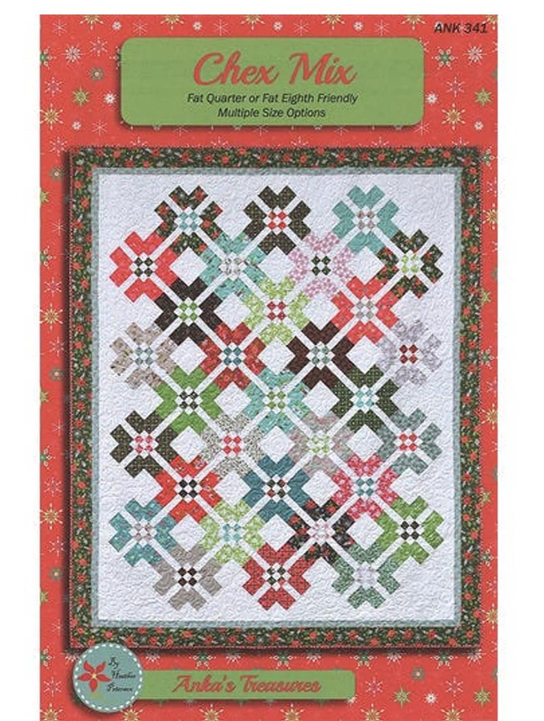 Chex Mix, Paper Pattern, Heather Peterson, Quilt Pattern, 4 Sizes, Fat ...