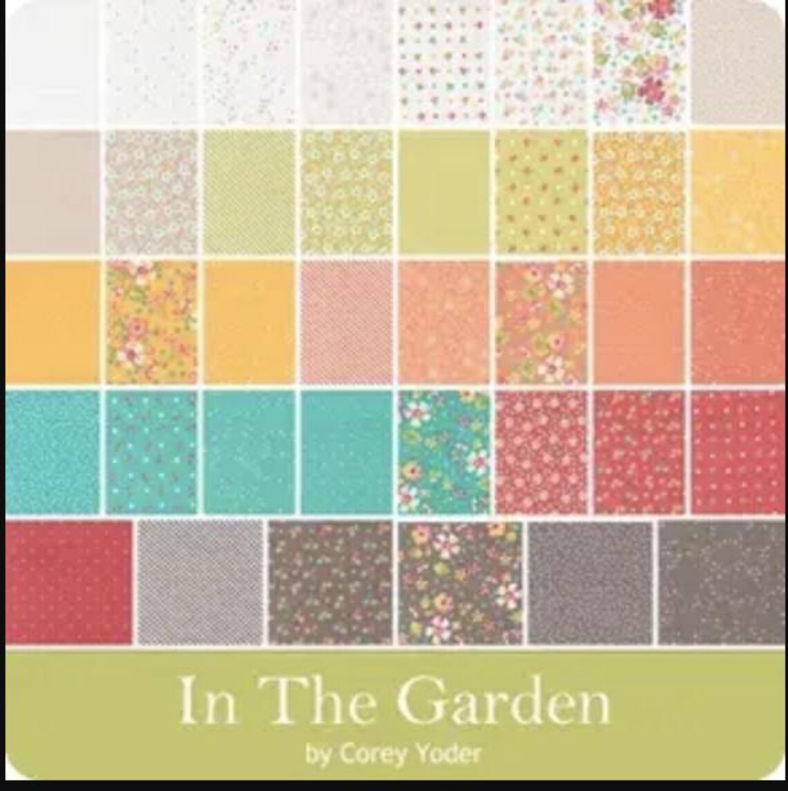 In the Garden, Corey Yoder, Moda, Mini Charm Pack, Precut Fabric ...