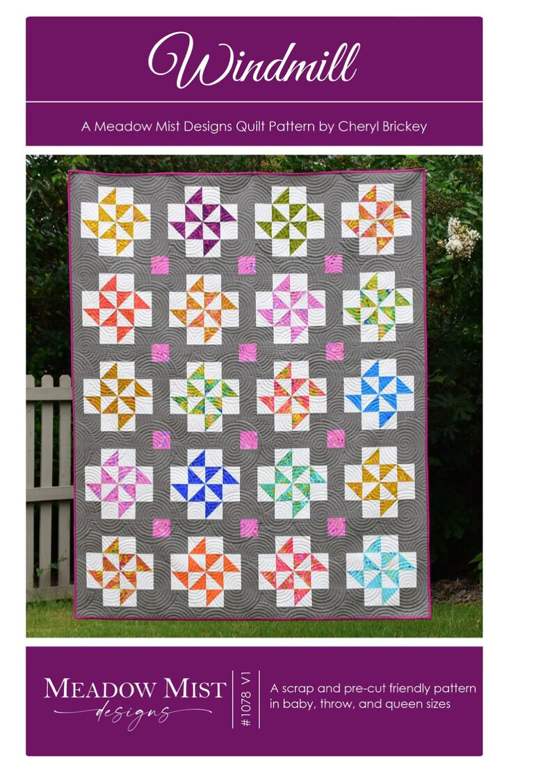 Windmill Quilt Pattern Paper Patternpre-cut Friendly Layer - Etsy