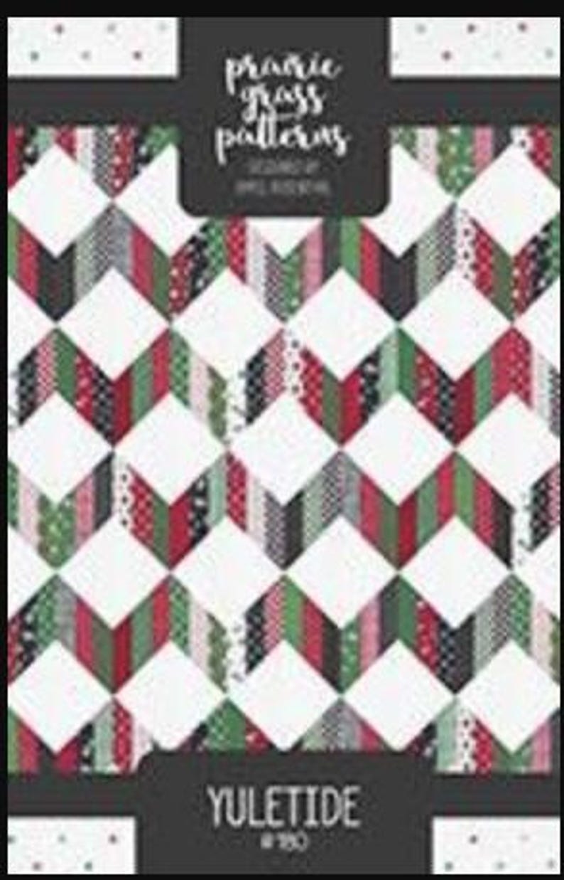 Yuletide, Quilt Pattern, Paper Pattern, Prairie Grass Patterns, Quilt ...
