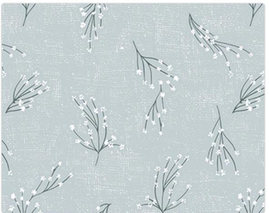 Humblebee, Blue Branches, FIGO Fabrics, Floral, 1 Yrd. Cut, Yardage ...