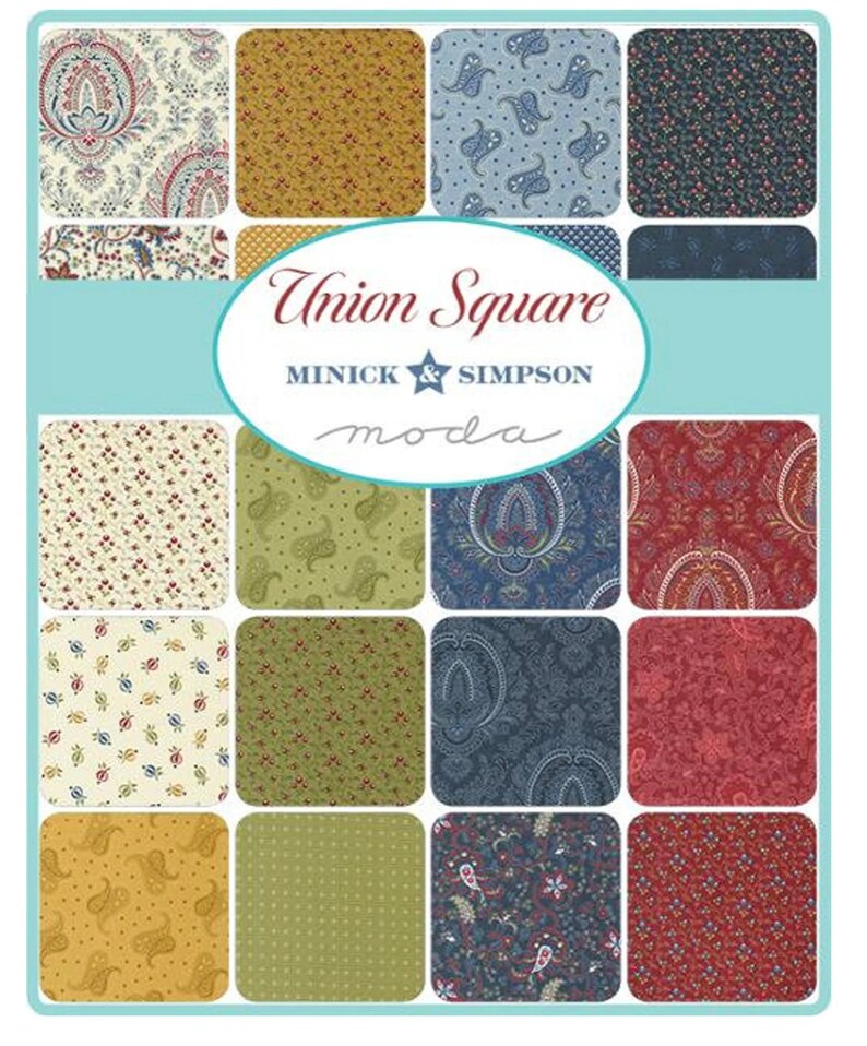 Union Square, Minick and Simpson, Moda Fabrics, Charm Pack, Precuts ...