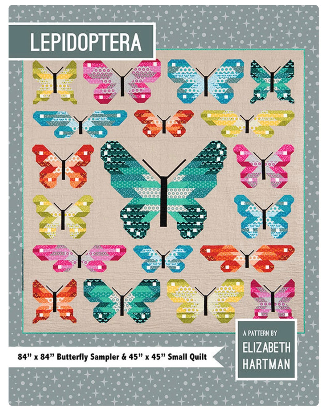Lepidoptera, Quilt Pattern, Elizabeth Hartman, Paper Pattern, Butterfly ...