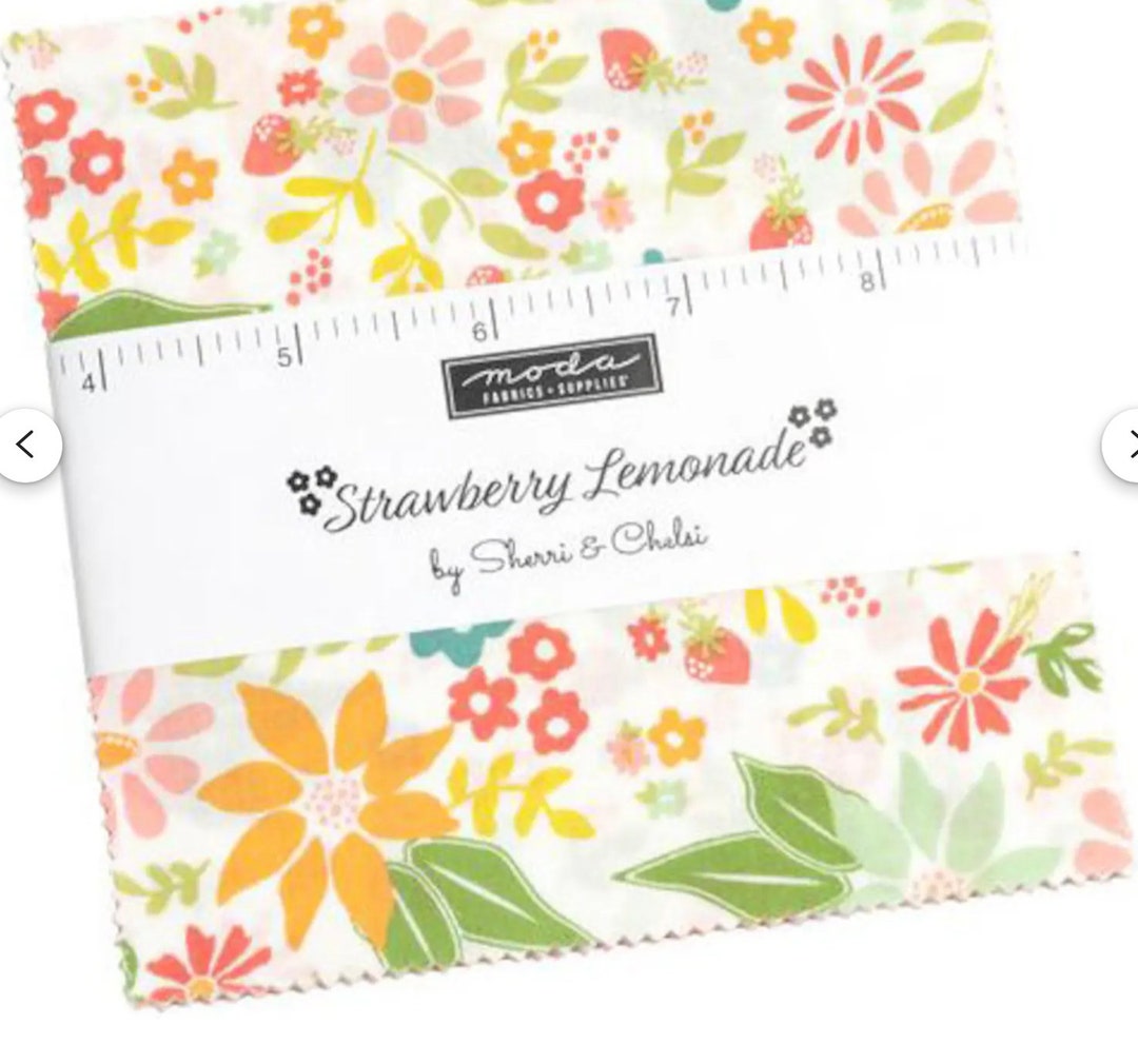 Strawberry Lemonade, Sherri & Chelsi, Moda, 42 Pieces, Charm Pack ...