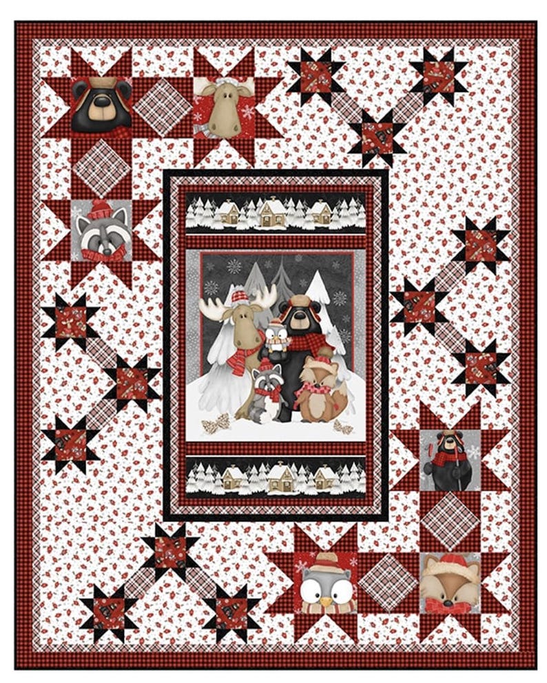 Make A Wish Quilt Kit, Henry Glass, Christmas, Christmas Gift, Animals ...