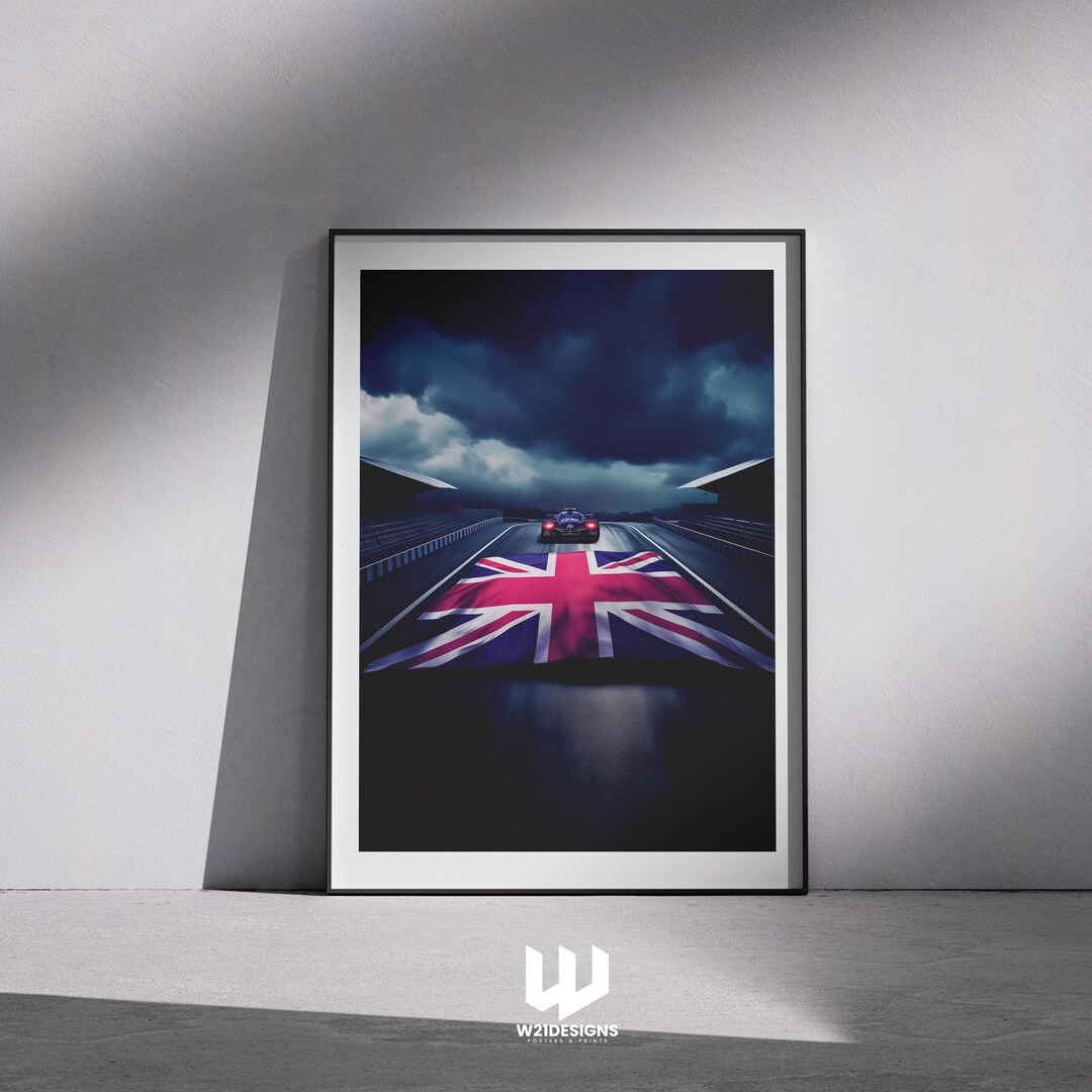 Silverstone Grand Prix Poster: British F1 Racing Art Print - Etsy
