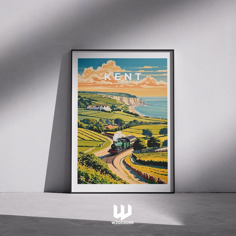Kent Poster - Etsy UK