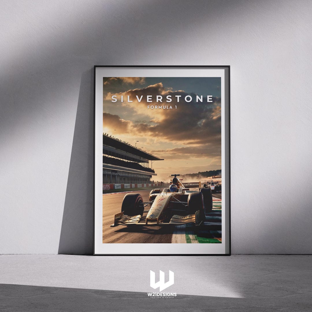 Silverstone Formula 1 Poster | British Grand Prix Wall Art ...