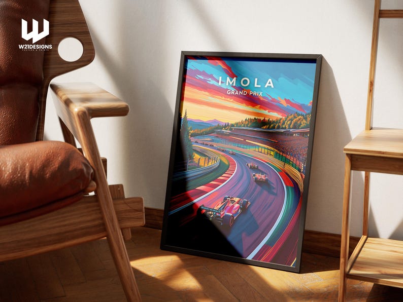 Imola Grand Prix Poster: Formula 1 Racing Art Print - Etsy
