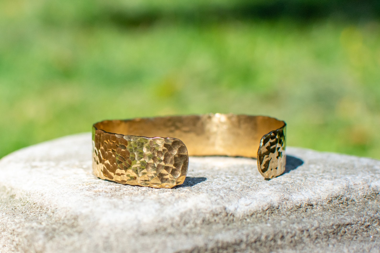 Hammered Brass Cuff Bracelet Open Cuff Bracelet Textured - Etsy