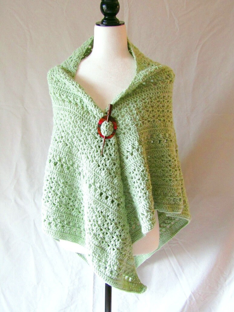 Crochet Shawl Pattern Textured Triangle Shawl Pattern Lacy - Etsy