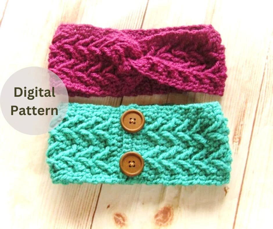 Crochet Ear Warmer Pattern Twisted Ear Warmer Pattern Etsy