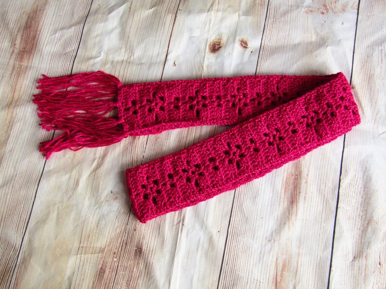 Crochet Scarf Pattern Long Scarf Pattern Spring Scarf - Etsy