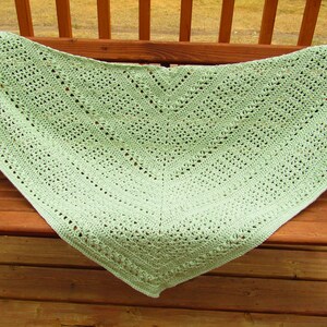 Crochet Shawl Pattern Textured Triangle Shawl Pattern | Etsy