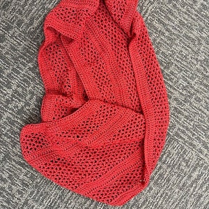 Crochet Crescent Wrap Pattern - Crochet Shawl Pattern - Lacey Shawl ...