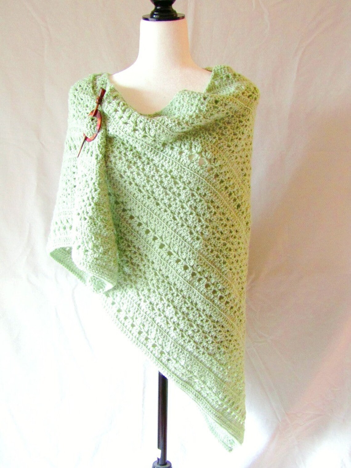 Crochet Shawl Pattern Textured Triangle Shawl Pattern Lacy - Etsy