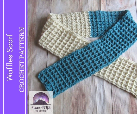 Sale > 2 color crochet scarf pattern > in stock