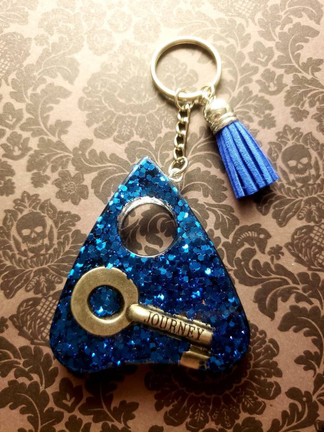 Resin Ouija Planchette Keychain (journey Key) - Etsy