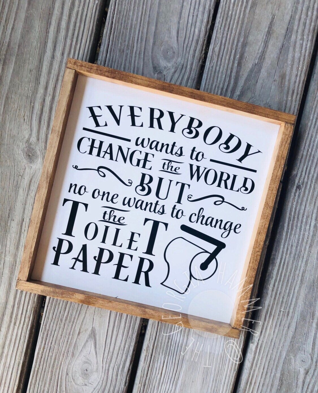 Toliet Paper Bathroom Wall Sign: Wall Decor, Home Decor, Farmhouse ...