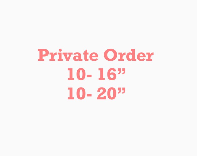 Private Order - Etsy