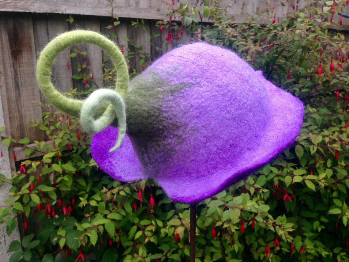 Calla Lily Fairy Hat, Hand Felted MADE TO ORDER - Etsy