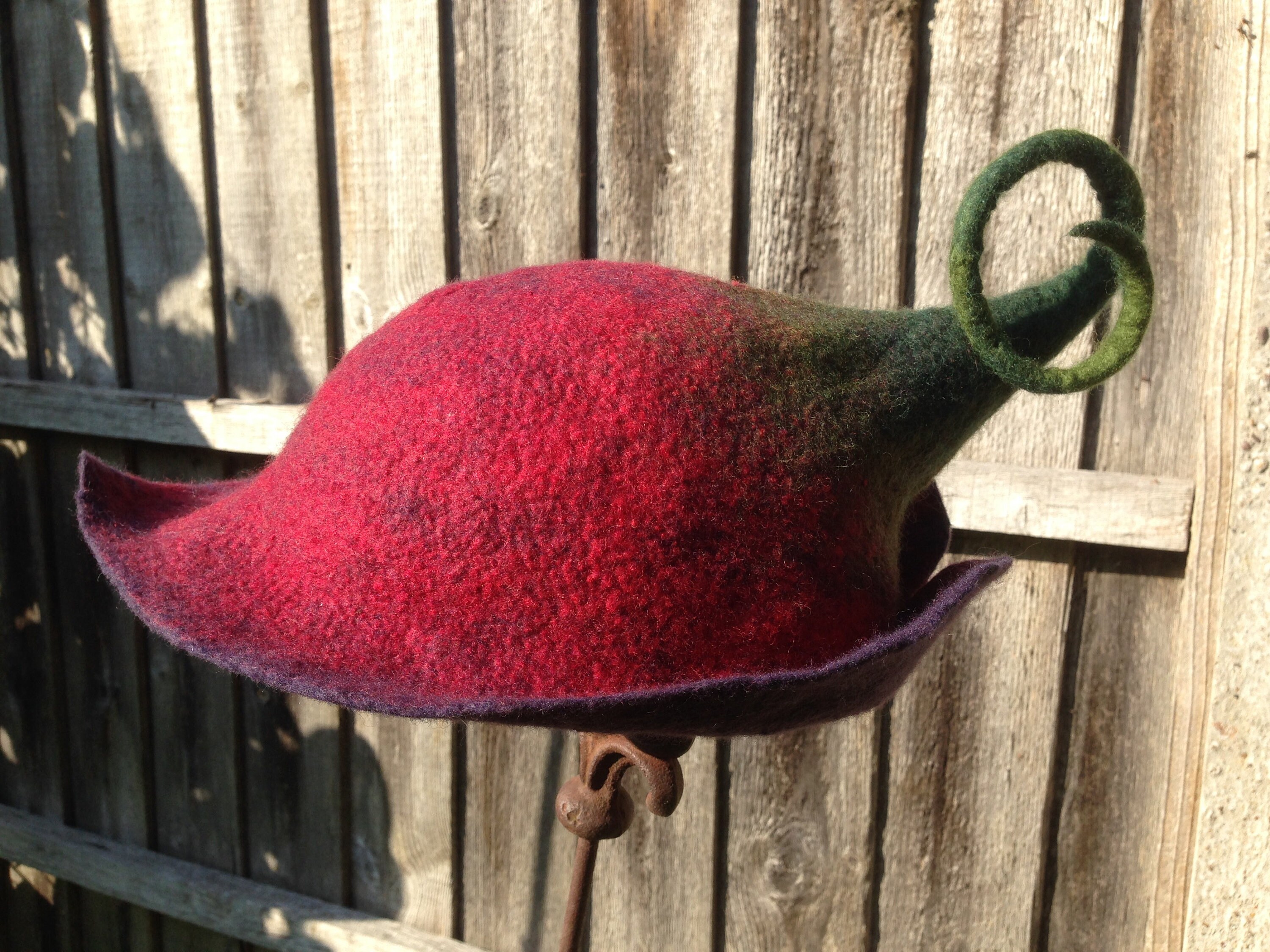 Calla lily fairy hat hand felted MADE TO ORDER | Etsy