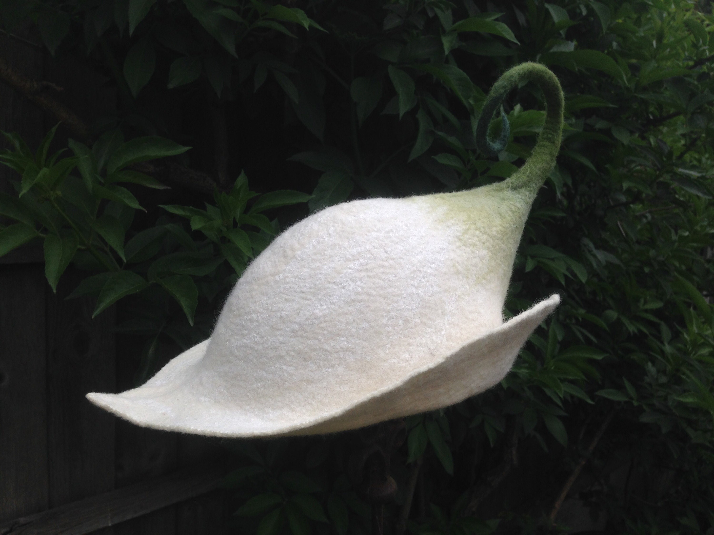 Calla lily fairy hat hand felted MADE TO ORDER | Etsy