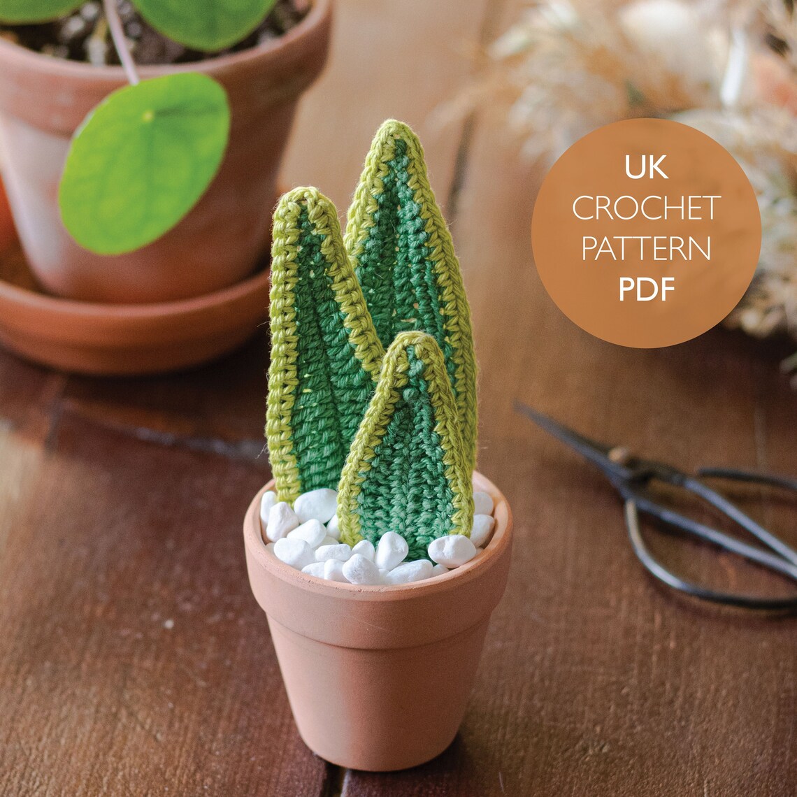 Snake Plant Crochet Pattern | Amigurumi Houseplant | Sansevieria - Etsy