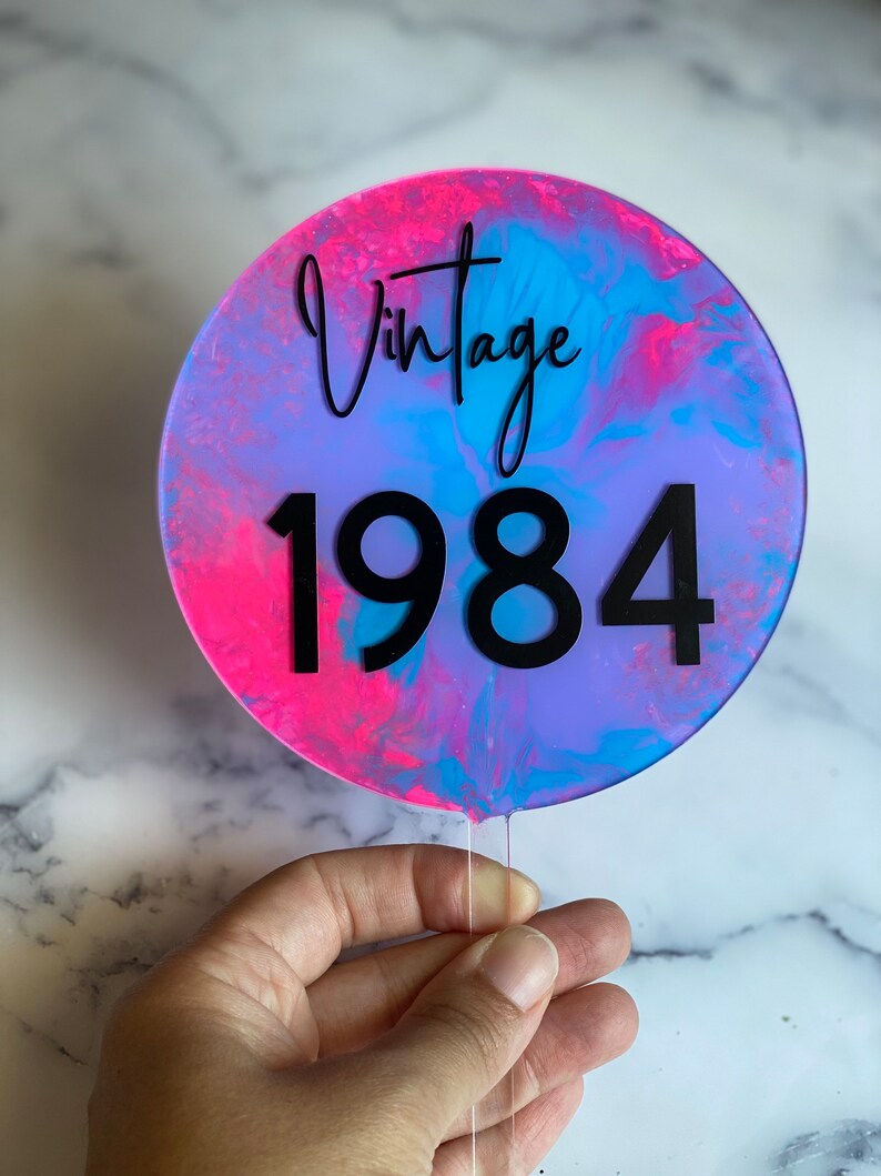 80s and 90s Themed Birthday Cake Topper - Etsy