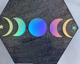 Phases of the Moon Cake Topper - Etsy