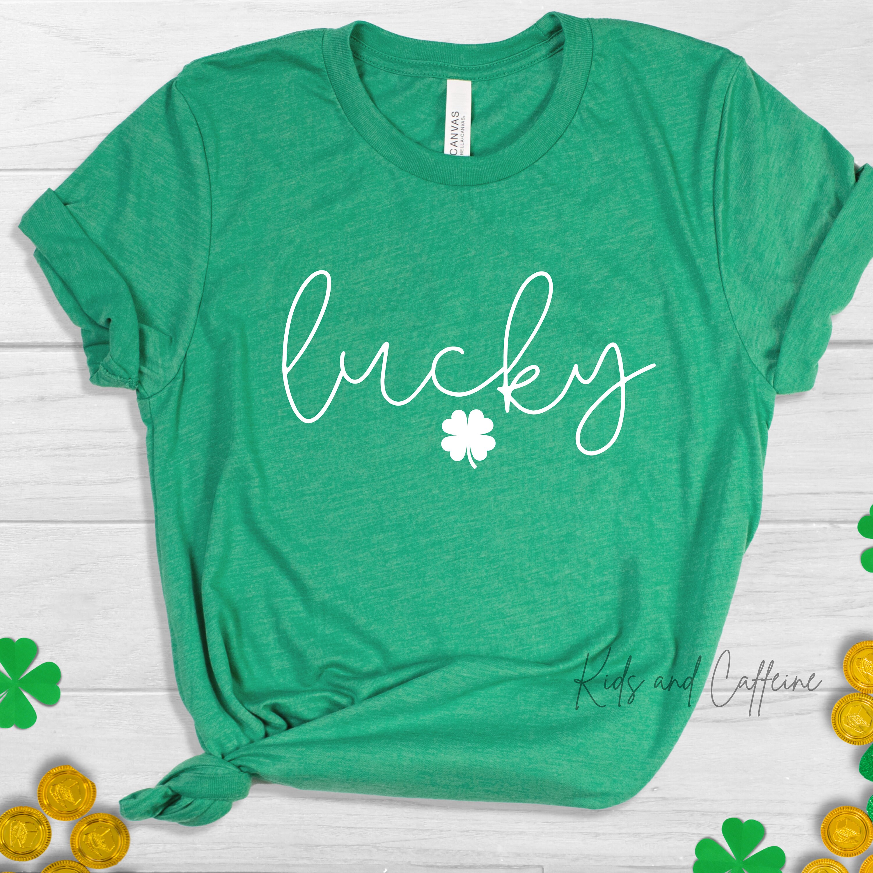 Lucky Script With Shamrock/clover PNG SVG St. Patrick's Day St. Patty's ...