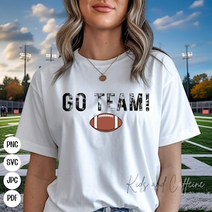 Go Team Football Design, DTF Screenprint Sublimation (digital Download ...