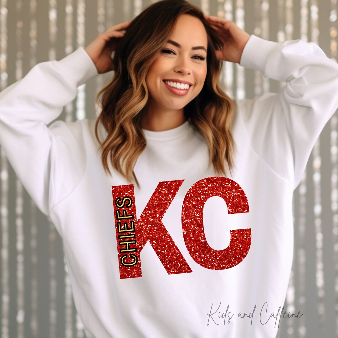 KC Chiefs Faux Glitter Design - PNG - Super Bowl LVIII - Etsy