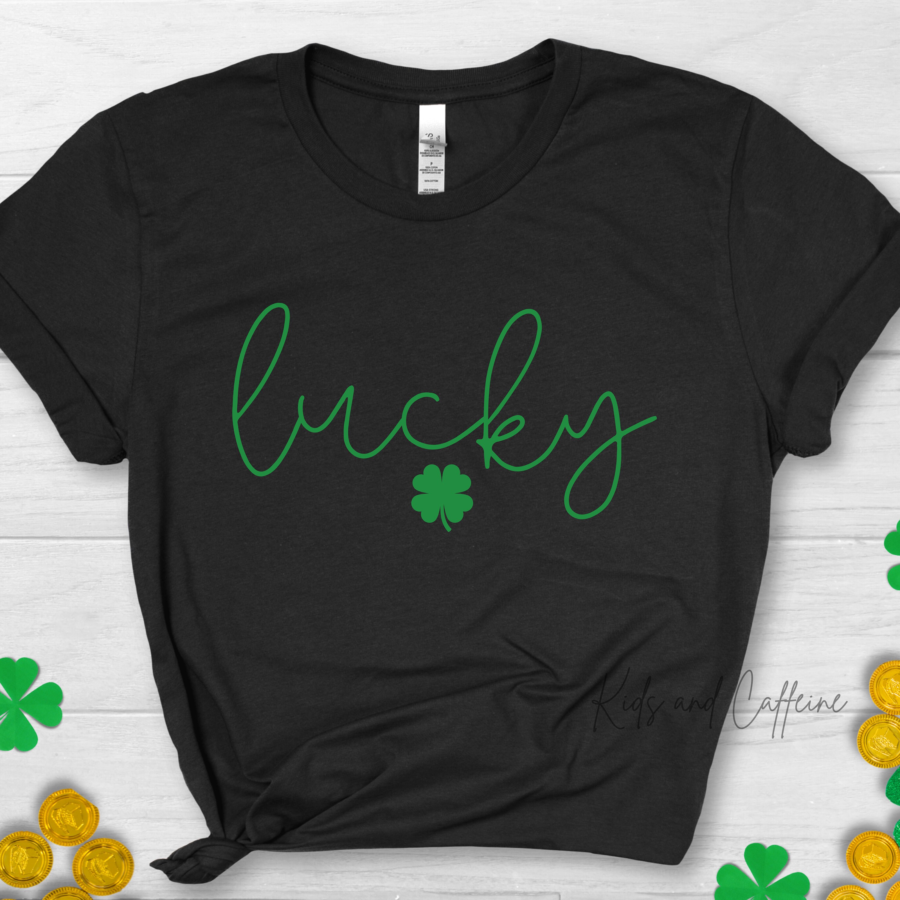 Lucky Script With Shamrock/clover PNG SVG St. Patrick's Day St. Patty's ...