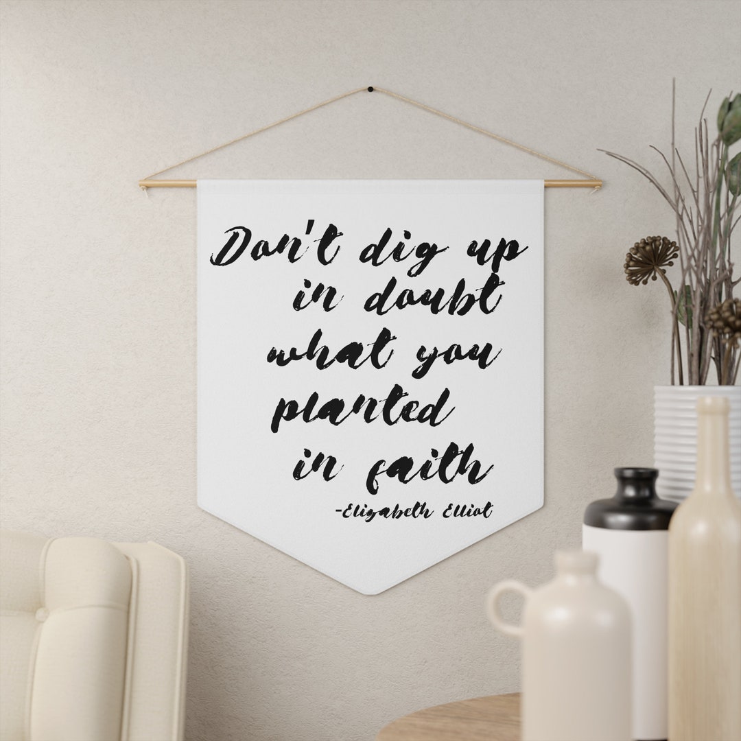 Pennant Banner Christian Wall Decor for Your Home Inspirational Quote ...