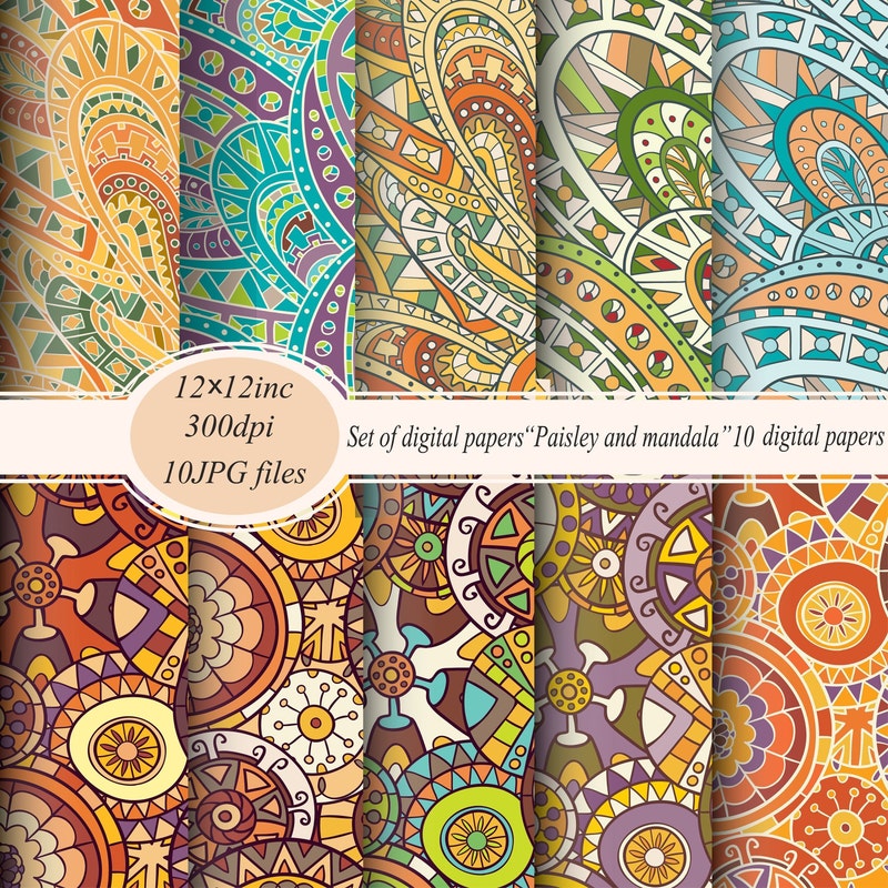 Paisley Paper - Etsy