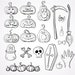 Doodle Halloween Clipart,48 Separete SVG, PNG, EPS Images, Pumpkin ...