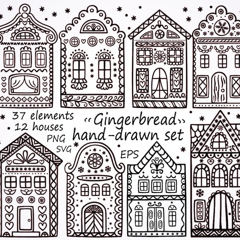 Gingerbread Houses - Etsy
