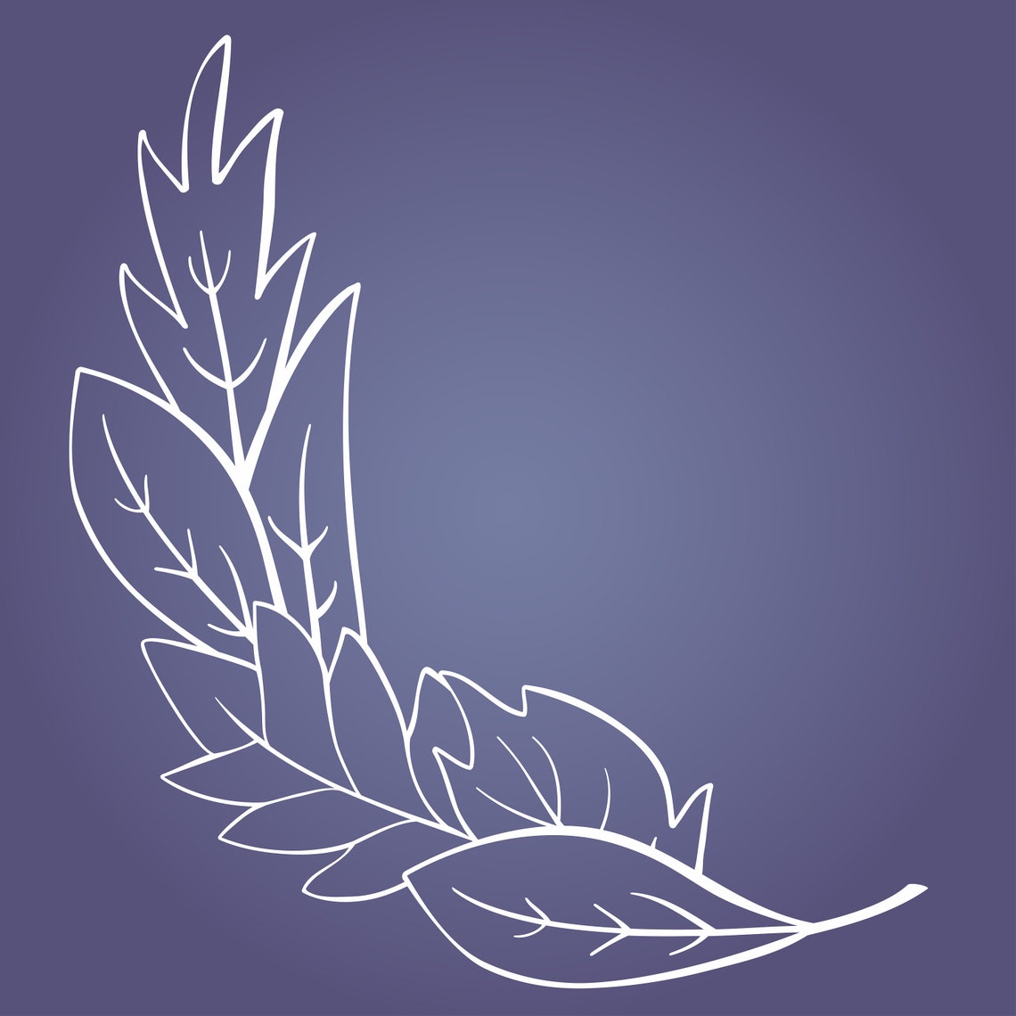 Leaf Frame SVG, Leaves Frame PNG, Leaves Monogram SVG, Wreath Leaves ...