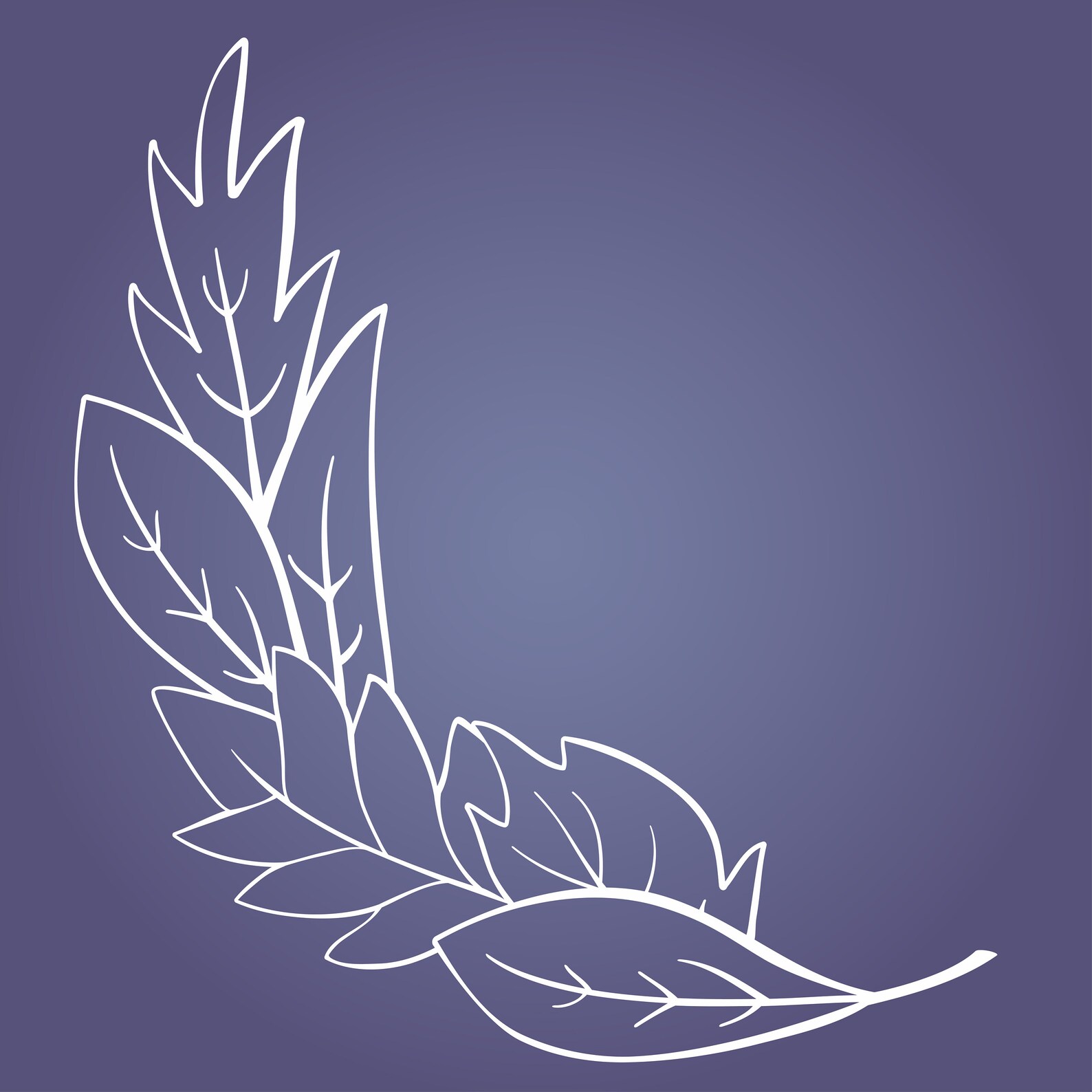 Leaf Frame SVG, Leaves Frame PNG, Leaves Monogram SVG, Wreath Leaves ...