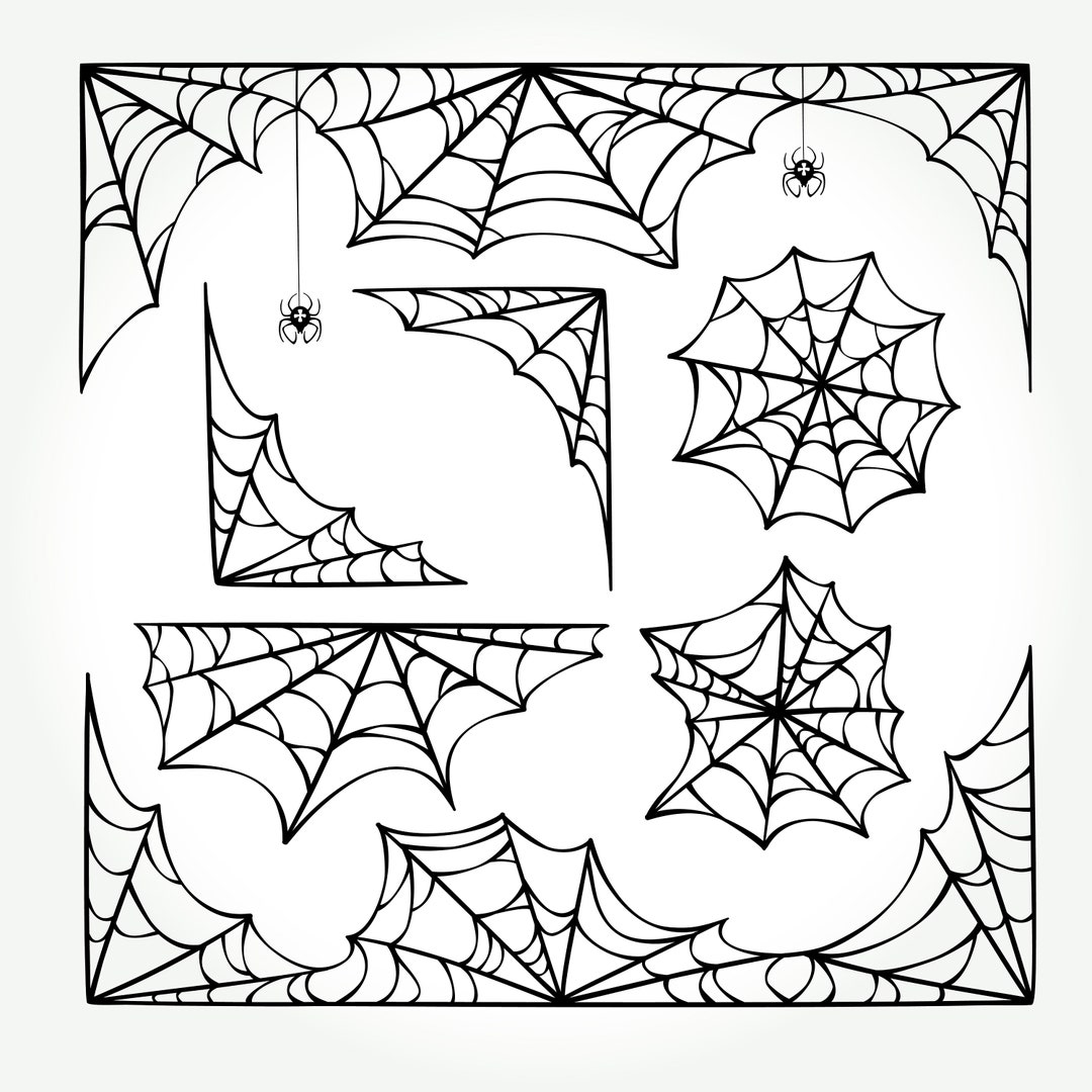 Halloween Spiderweb Clipart, 16 Images, SVG Cobweb,png Cobweb.halloween ...