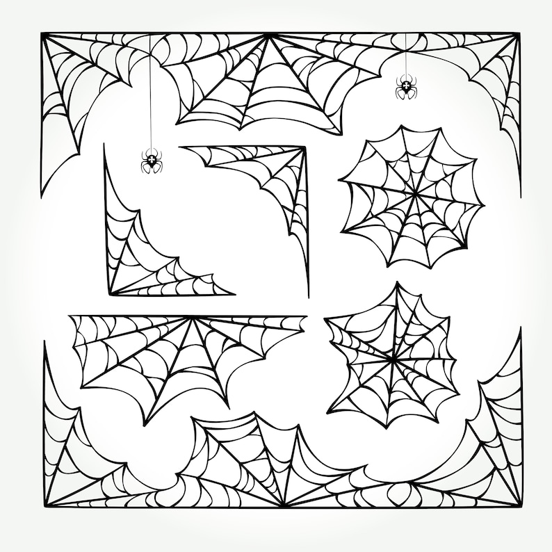Halloween Spiderweb Clipart, 16 Images, SVG Cobweb,png Cobweb.halloween ...