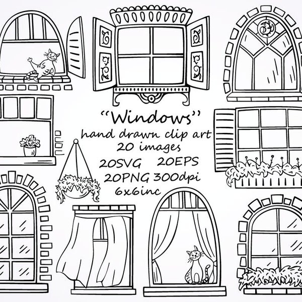 House Windows Svg - Etsy
