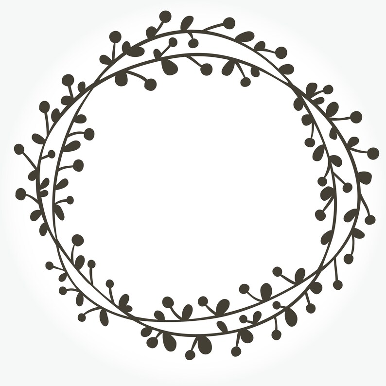 Hand-drawn Wreath Clipart,4 PNG Wreath Clipart,4 SVG Wreath Clipart ...