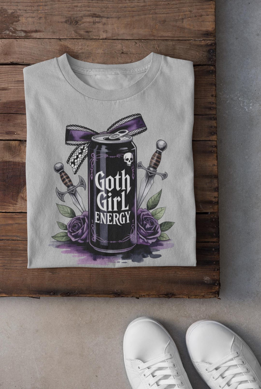 Watercolor Gothic Energy Drink PNG – Goth Girl Can Art, Dark Aesthetic ...