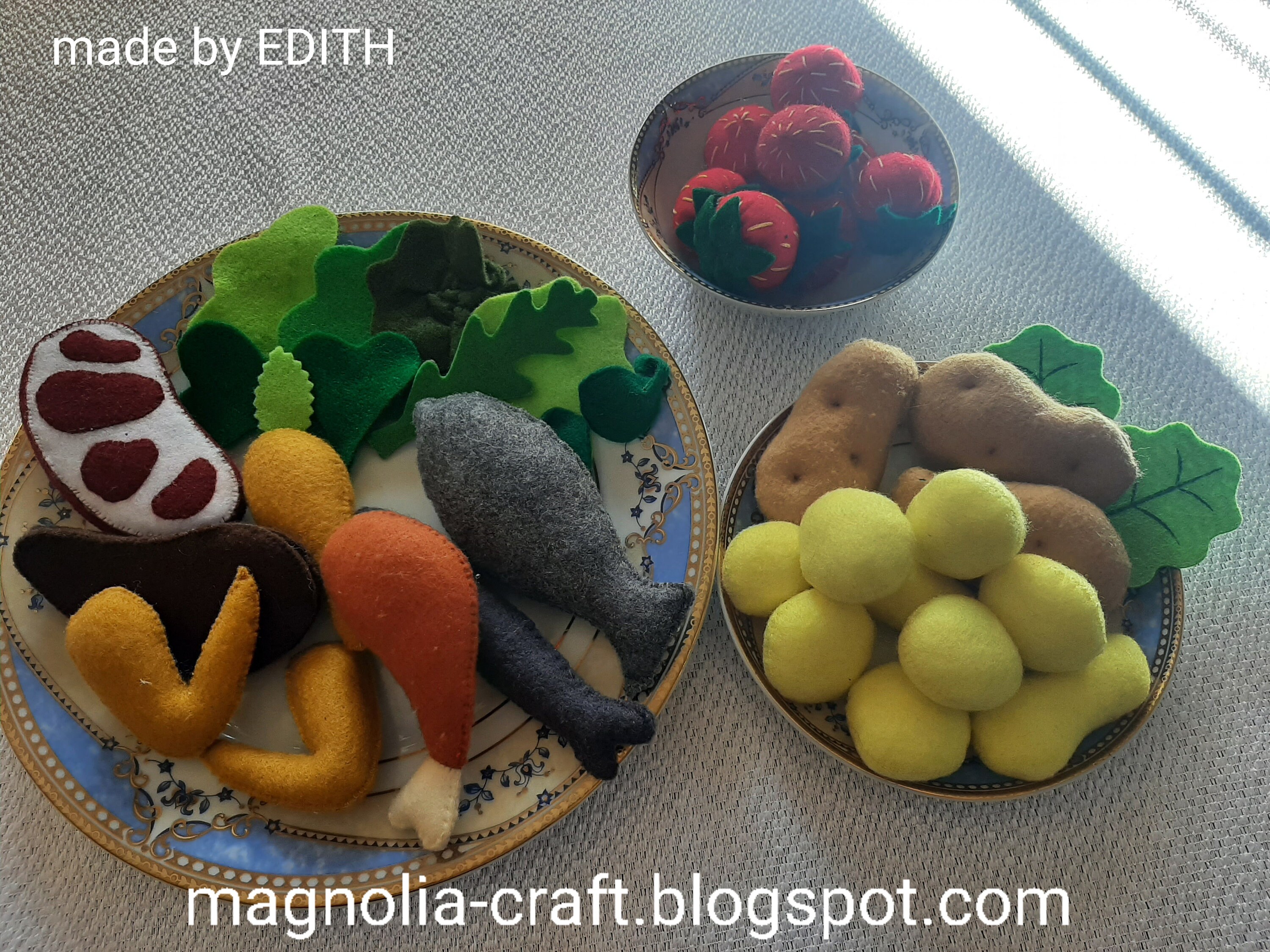 Big Set Felt Food for Kids, JPG - Sew Pattern, Felt Food, Felt Fruit ...