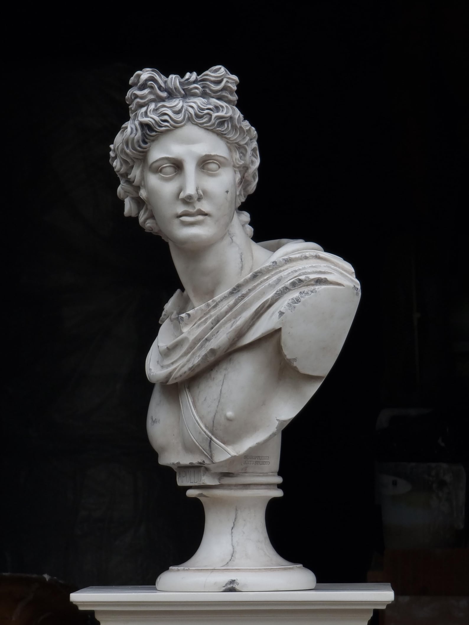 Apollo Belvedere Bust Large Antiquity Finish - Etsy